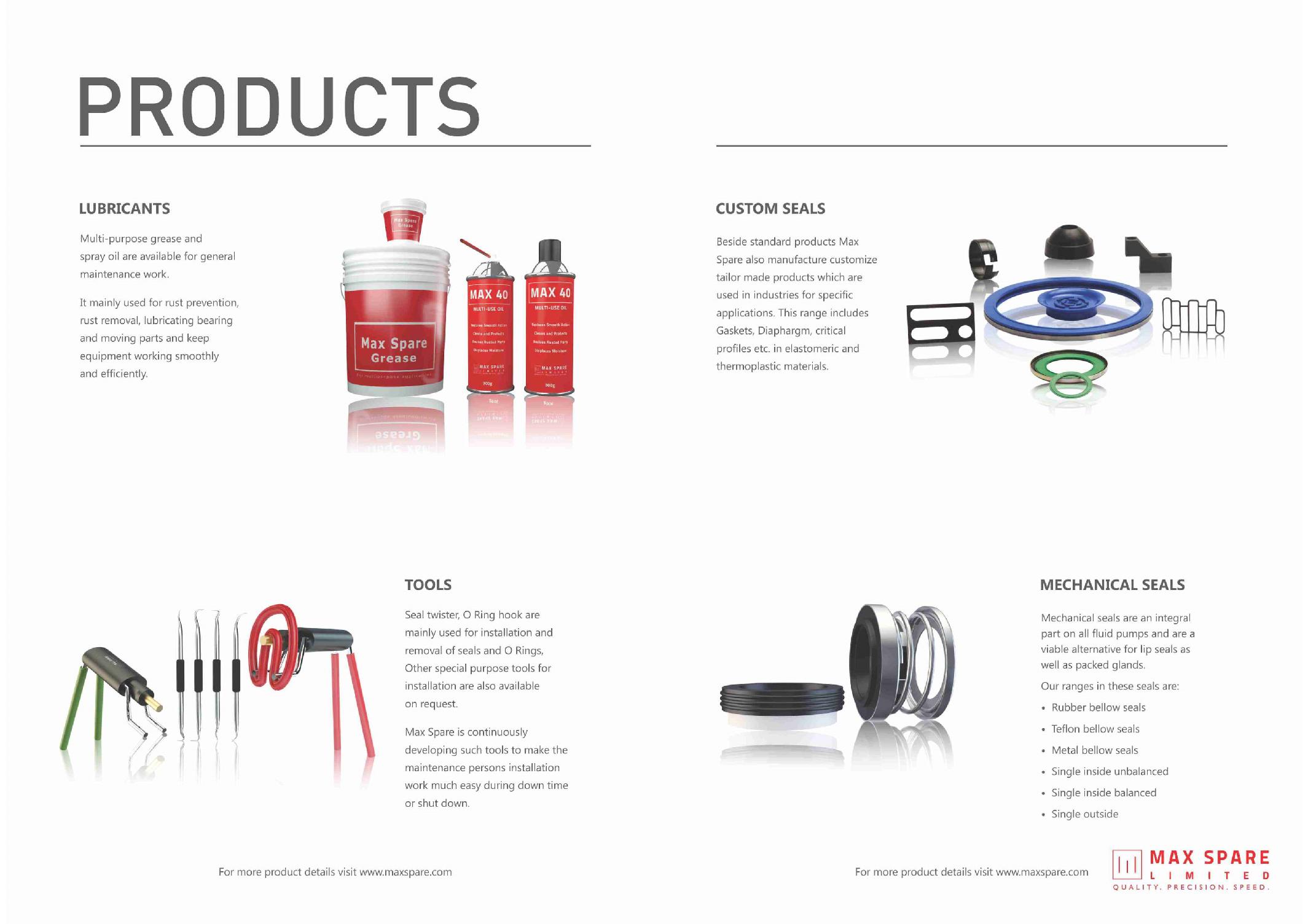 Corporate Brochure | Max Spare Limted (formerly Spareage)